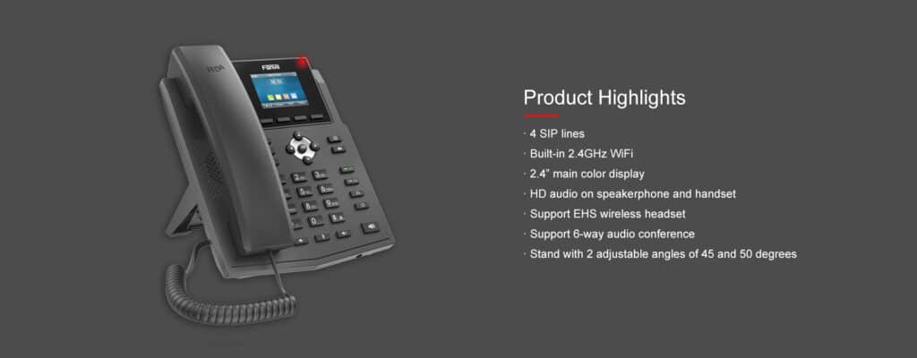 Fanvil X3SW | Buy Fanvil WiFi Phone | AcmaTel Communications